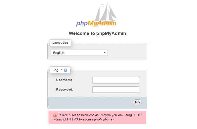 Phpmyadmin Failed To Set Session Cookie Maybe You Are Using Instead Of Devanswers